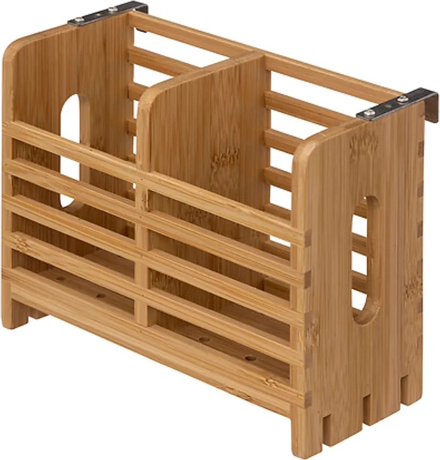 5Five® Dvoupatrový odkapávač BAMBOO, stojan na nádobí, 14 talířů,