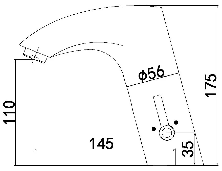 Invena Tweed Smart, senzorová stojánková umyvadlová baterie, chromová, BS-00-001-C