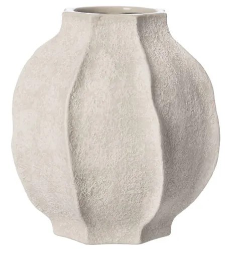Kameninová váza Floral Natural White 18 cm Ernst