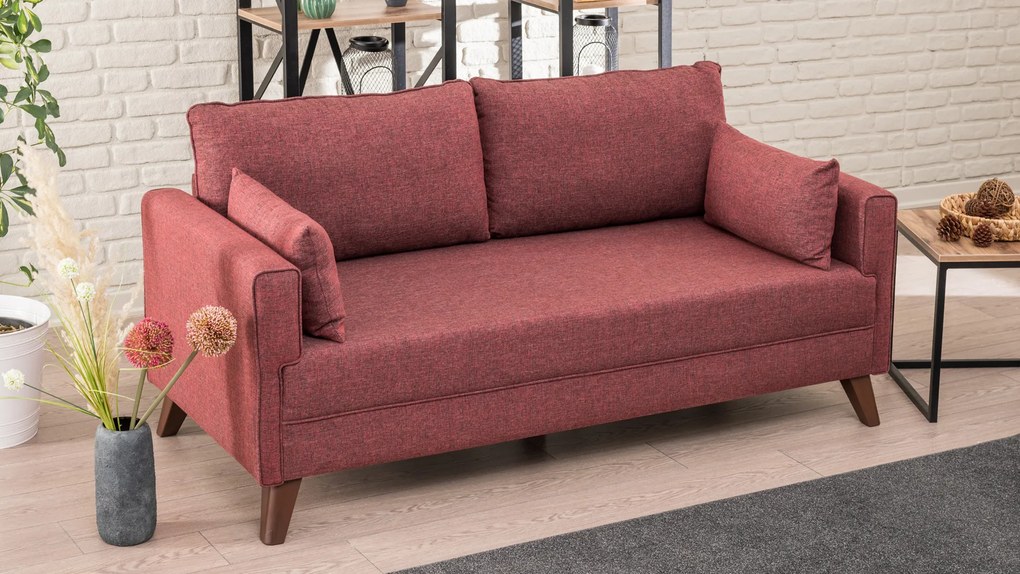 Hanah Home Pohovka BELLA bordó 177 cm 825BLC1515