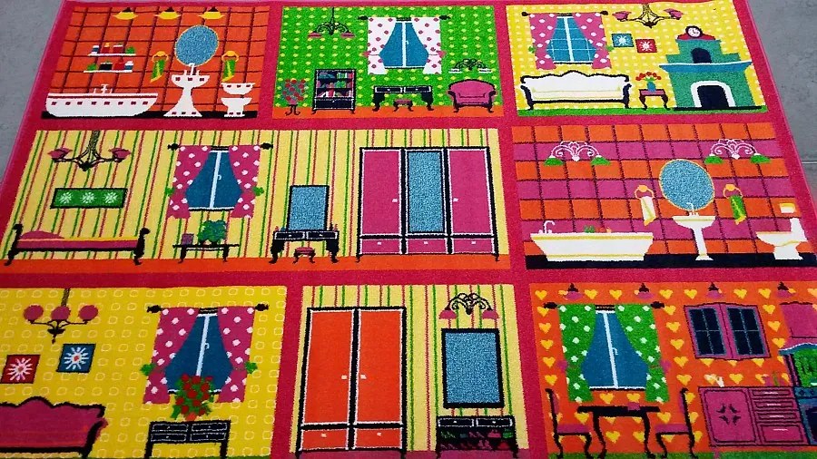 Dětský kusový koberec Pokojíčky 160x230