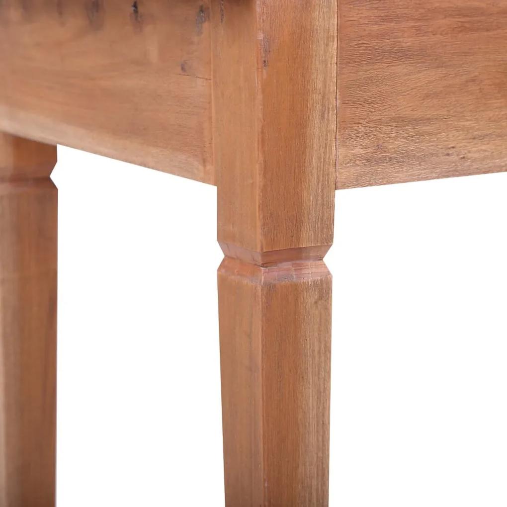 vidaXL Psací stůl se zásuvkami 90x50x101 cm masivní recyklované dřevo [283912] Barva: Bílá