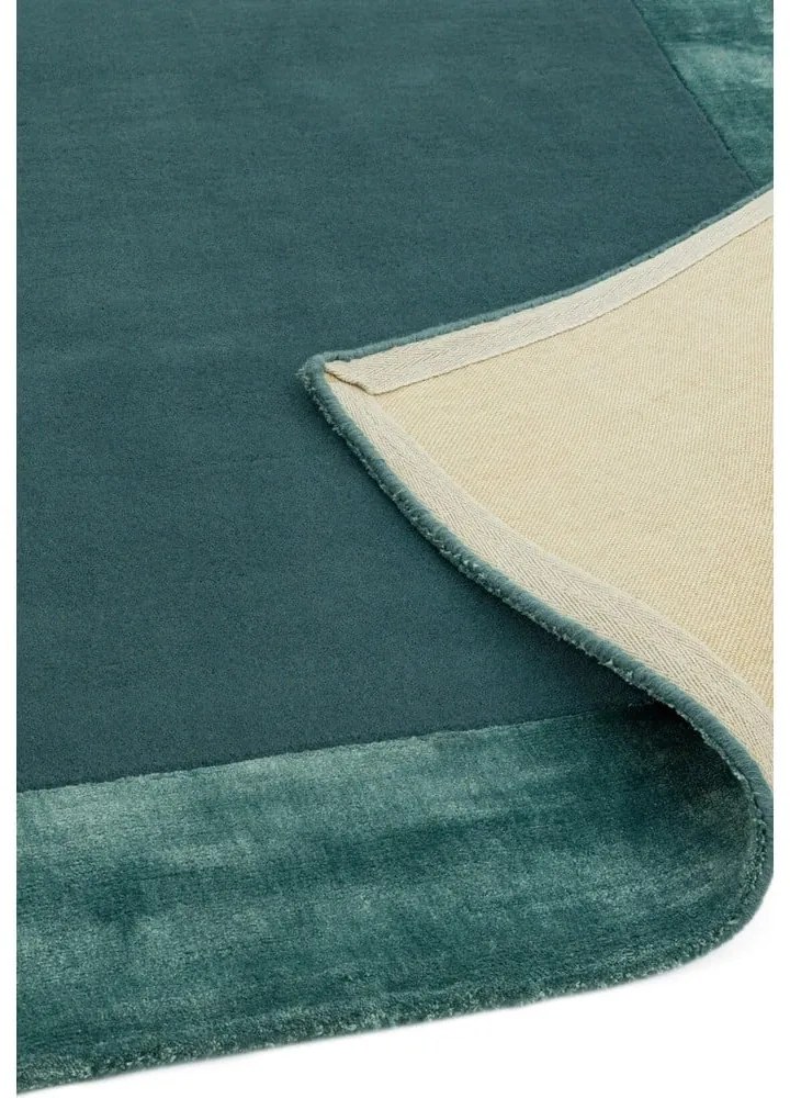 Ručně tkaný koberec s příměsí vlny v petrolejové barvě 120x170 cm Ascot – Asiatic Carpets