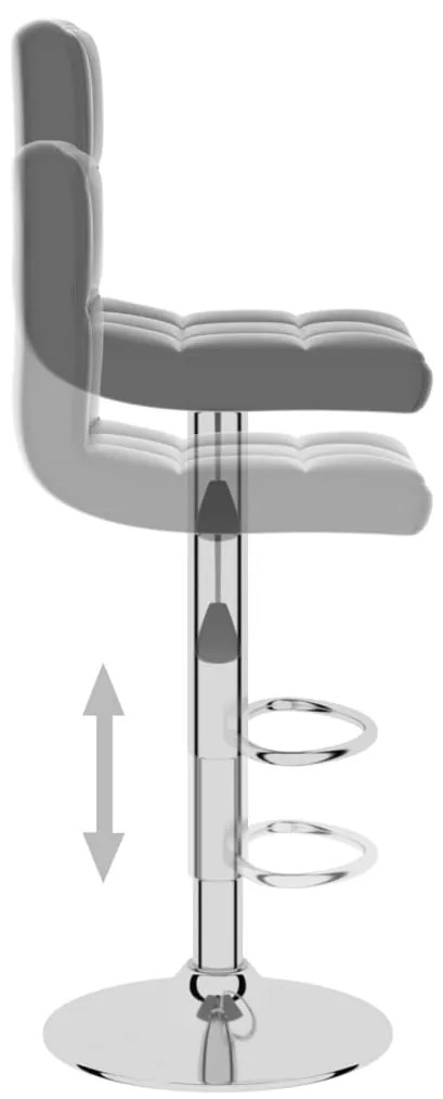 vidaXL Marketos Barová židle šedá umělá kůže