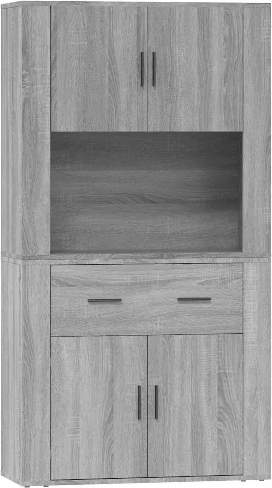 Skříň highboard šedá sonoma kompozitní dřevo 3185373