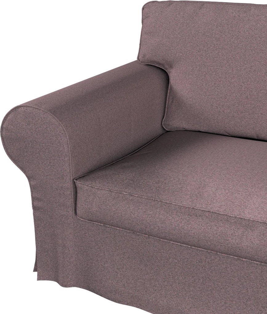 Potah na pohovku IKEA Ektorp 2-místná s lenoškou barva růžová látka pletený vzor