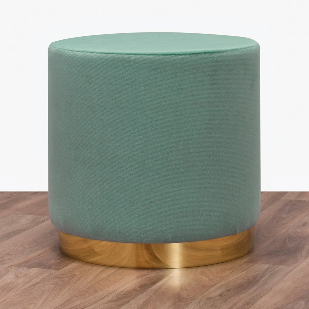 Atelier del Sofa Taburet Barok 25 - Water Green, Zelená