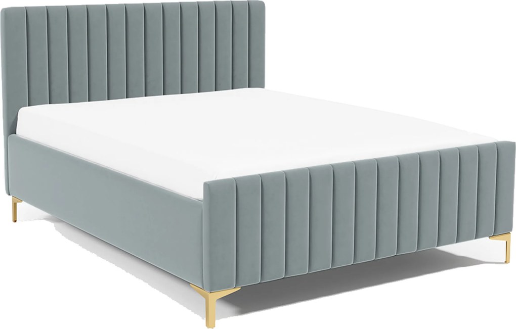 Eka Čalouněná postel SUTRA+ 120x200 cm Barva látky Trinity: Světle zelená (Trinity 2321), Úložný prostor: Bez úložného prostoru