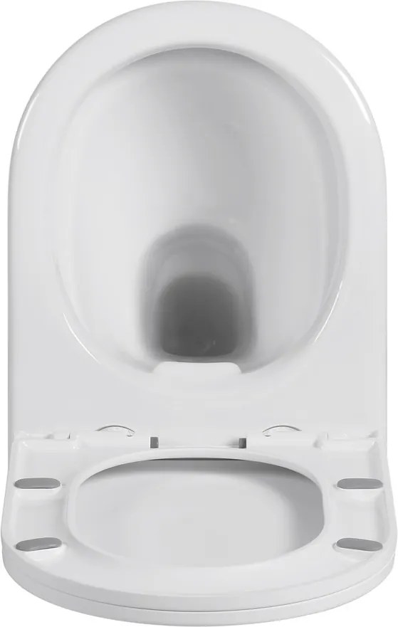 Erga Astrid, závěsná WC mísa 510x360x360mm, Rimless + toaletní sedátko s pomalým zavíráním, bílá, ERG-V03-ASTRID-RIM-WH