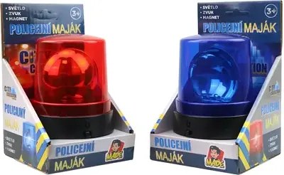 Maják na baterie modro-červený / Hračka / plast / od 3 let
