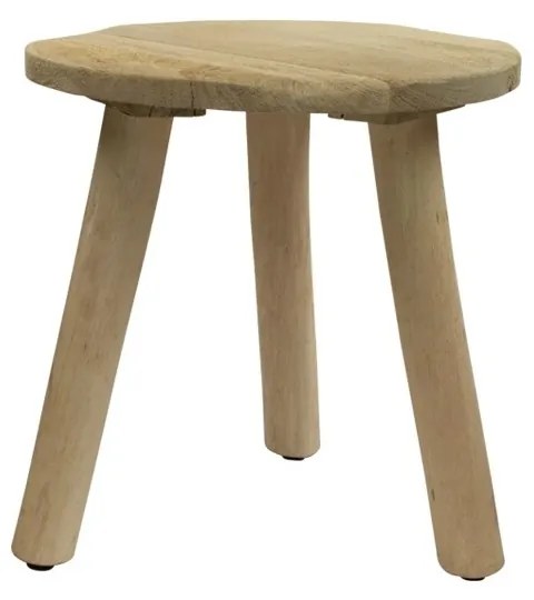 Kulatý eukalyptový stolek - Ø 32*36cm