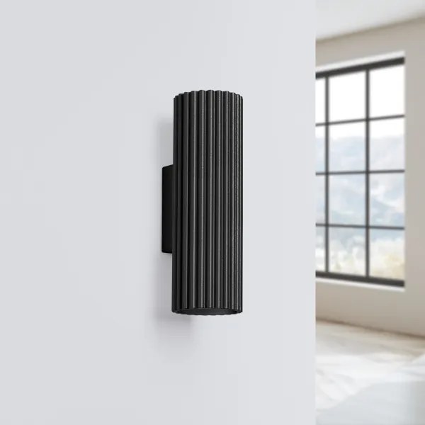 Brilagi - LED Nástěnné svítidlo CRESTO 2xGU10/10W/230V 20 cm černá