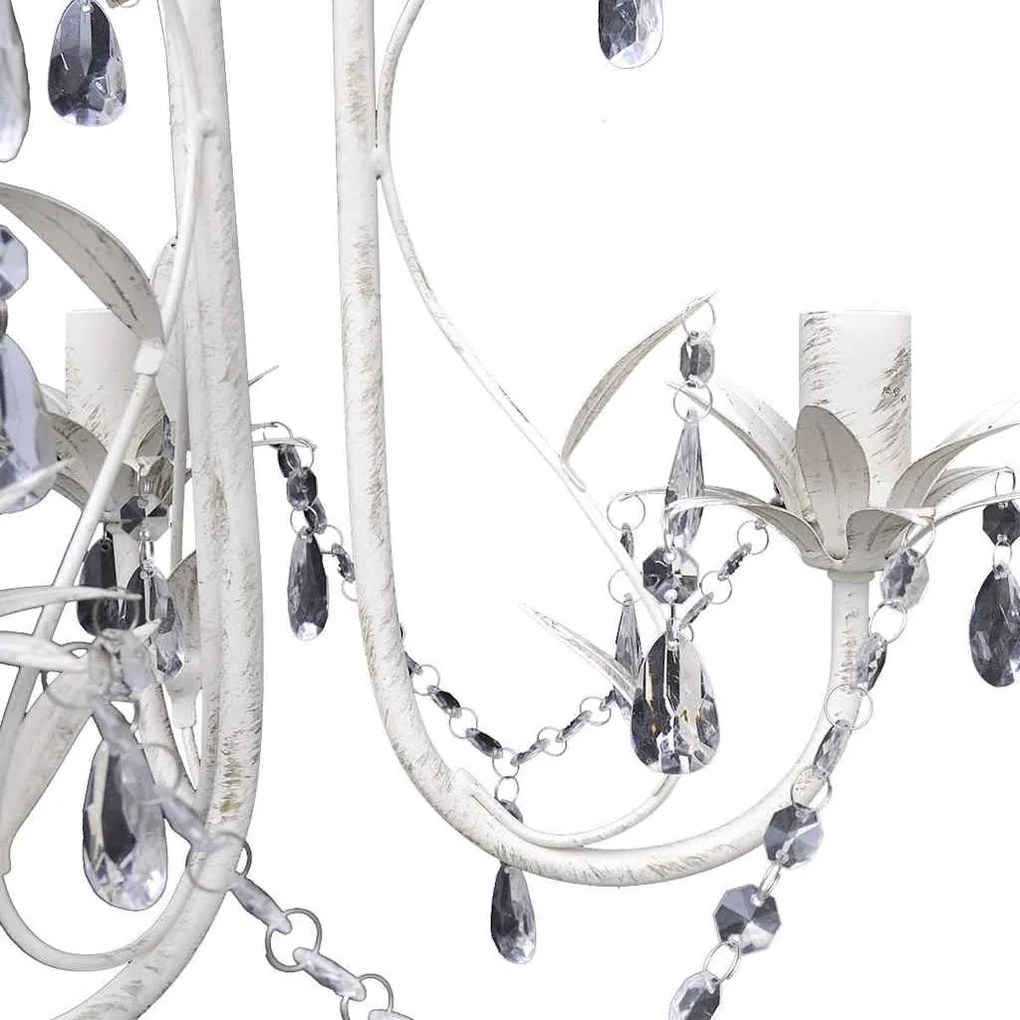 Křišťálové lustry 2 ks elegantní bílé 278738