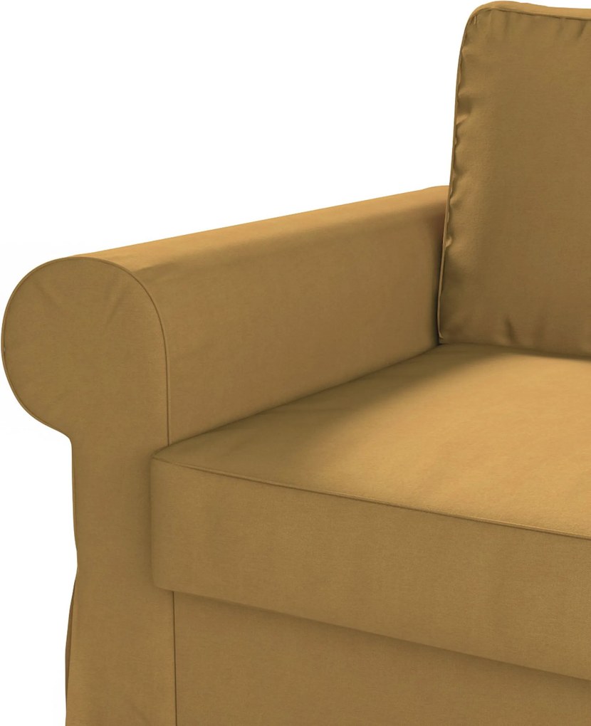 Potah na pohovku IKEA Backabro 2-místná, rozkládací barva žlutá látka pletený vzor