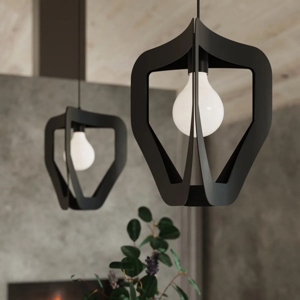 Sollux Lighting Závěsná lampa TRES černá