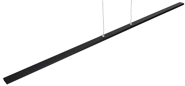 Moderní závěsné svítidlo černé 150 cm vč. LED - Banda