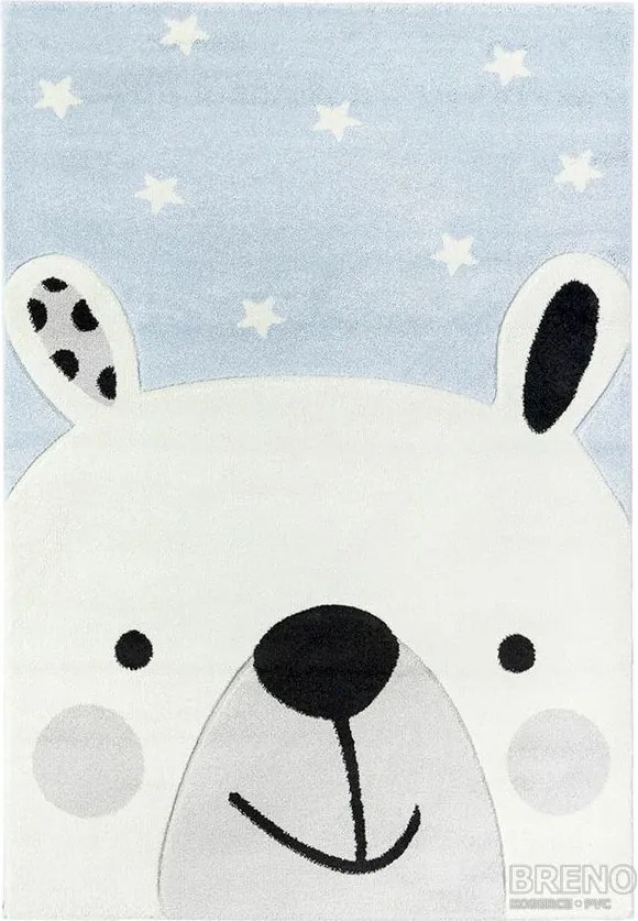 Breno Kusový koberec AMIGO 323 blue, 80x150 cm, Modrá/Vícebarevné