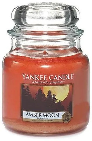 Yankee Candle Svíčka Yankee Candle 411gr - Amber Moon, oranžová barva, sklo, vosk