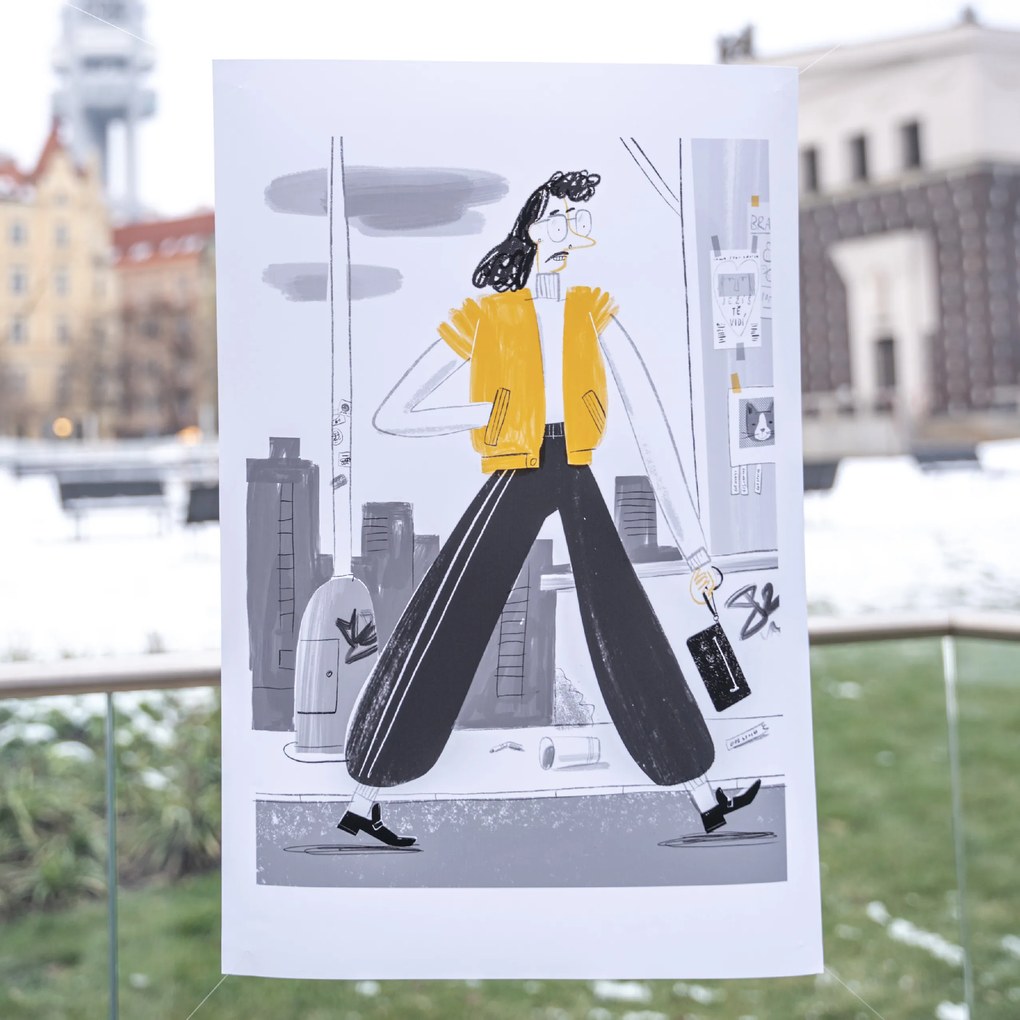 Milan Starý | Frajer Rám: Bílý, Velikost: 60 x 40 cm