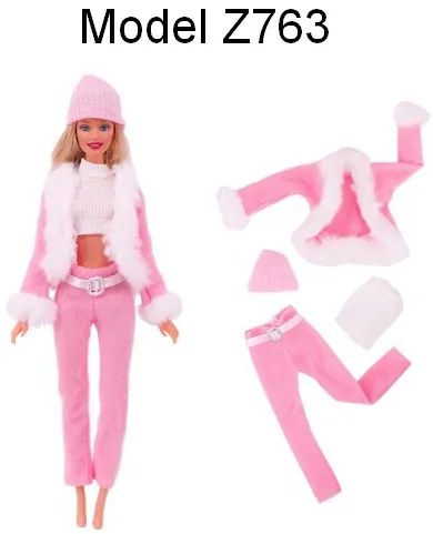 Oblečky pro Barbie - růžové outfity Varianta: model Z763