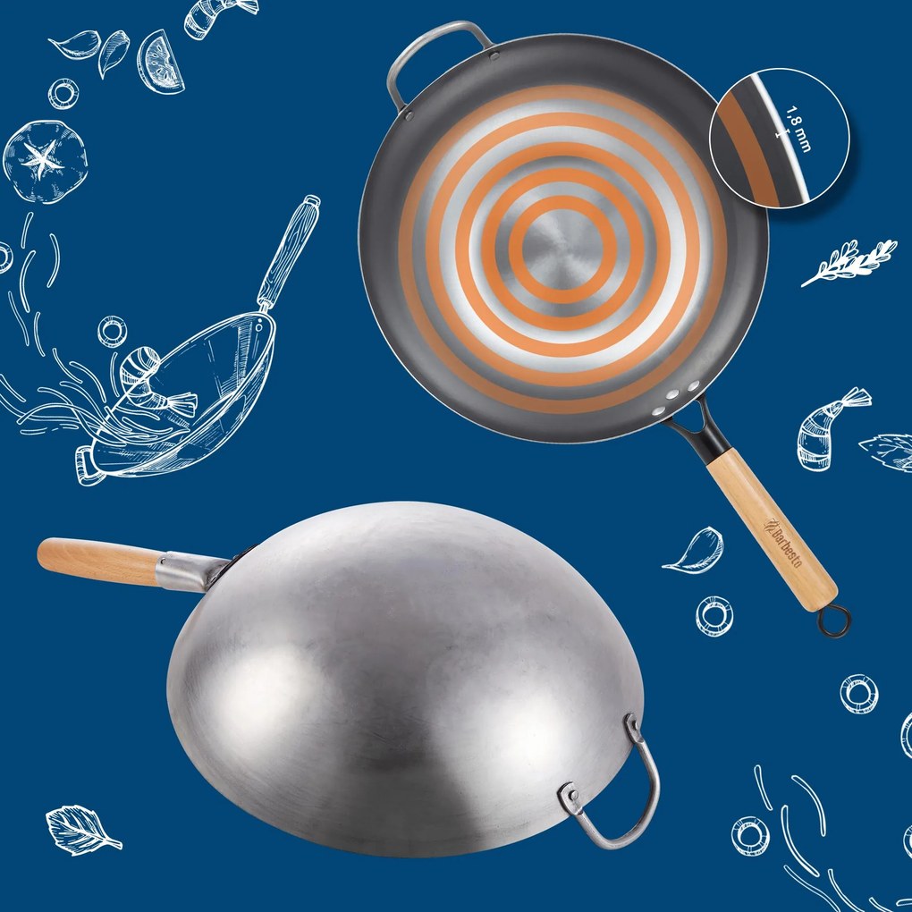 Wok sada Flach – přírodní