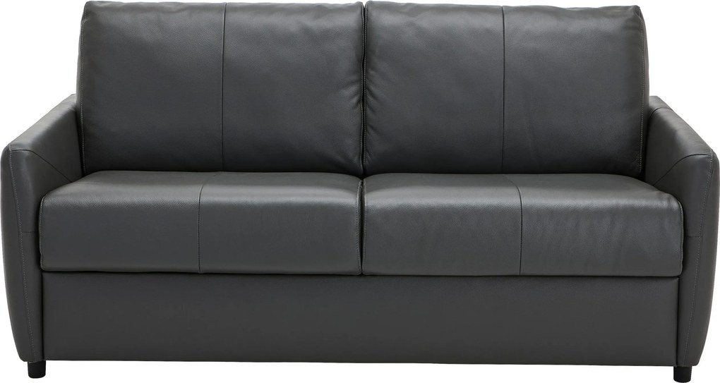 XXXLutz ROZKLÁDACÍ POHOVKA S MATRACÍ, textil, kůže, tmavě šedá Xora - Rozkládací sedačky - 002424007201