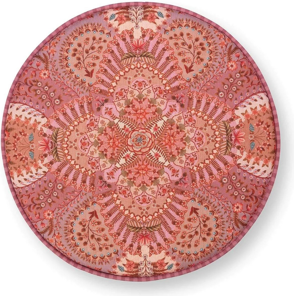 Pip Studio Puf Rosa Rani - růžový (Designový taburet)