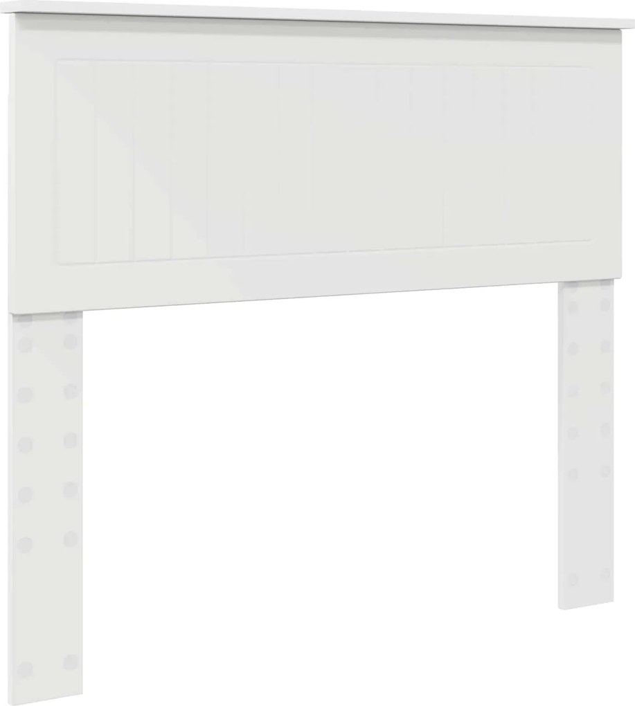 Rám postele s čelo Bílá 100 x 200 cm Masivní borové dřevo 3410636