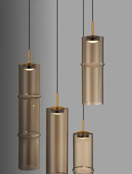 Designový lustr Sano 5 Zlatá