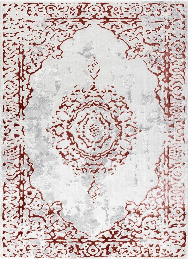 Dywany Łuszczów, Kusový koberec Allure 1961 white/pink, 120x170, růžová, kancelář