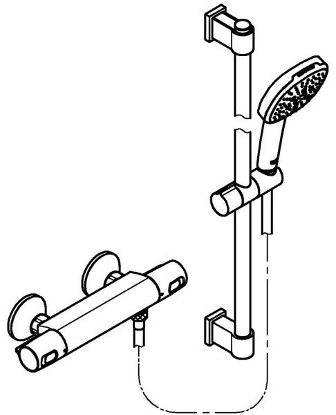 GROHE 34237003 - Termostatická sprchová baterie PRECISION TREND 150 mm chrom