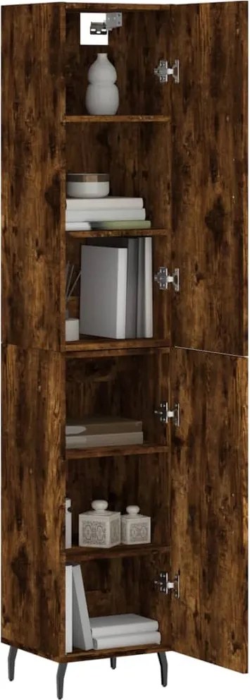 Skříň highboard kouřový dub 34,5 x 34 x 180 cm kompozitní dřevo 3198806