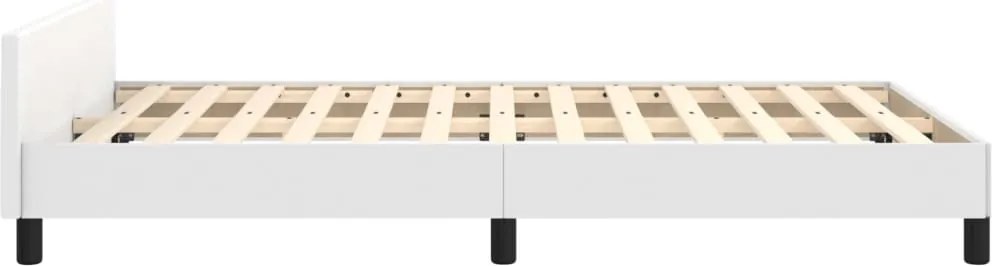 Rám postele bez matrace bílý 120x190 cm umělá kůže 3270561