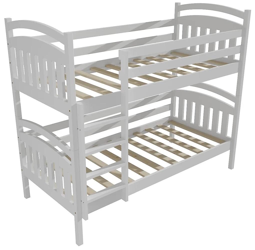 Vomaks Patrová postel PP 003 Rozměr: 90 x 200 cm, Barva: barva šedá, Prostor mezi lůžky: 80 cm