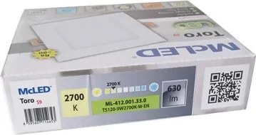 LED podhledové svítidlo McLED TORO S9 TS120-9W2700K-W-EN teplá bílá ML-412.001.33.0