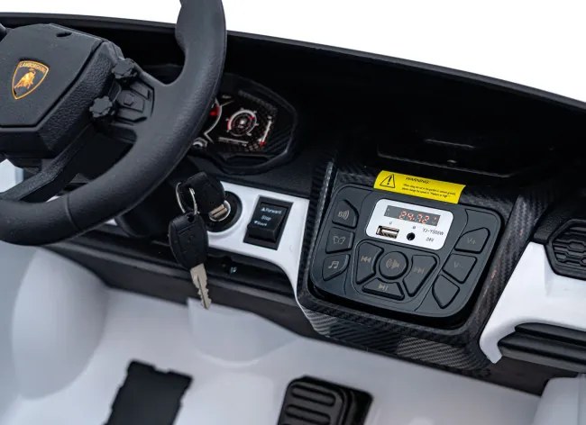 Elektrické autíčko Lamborghini Revuelto XL bílé