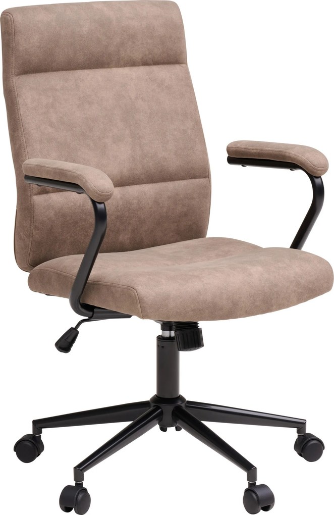 XXXLutz OTOČNÁ ŽIDLE, tkaná látka, černá, světle hnědá MID.YOU - Online Only kancelářské židle - 002381043301