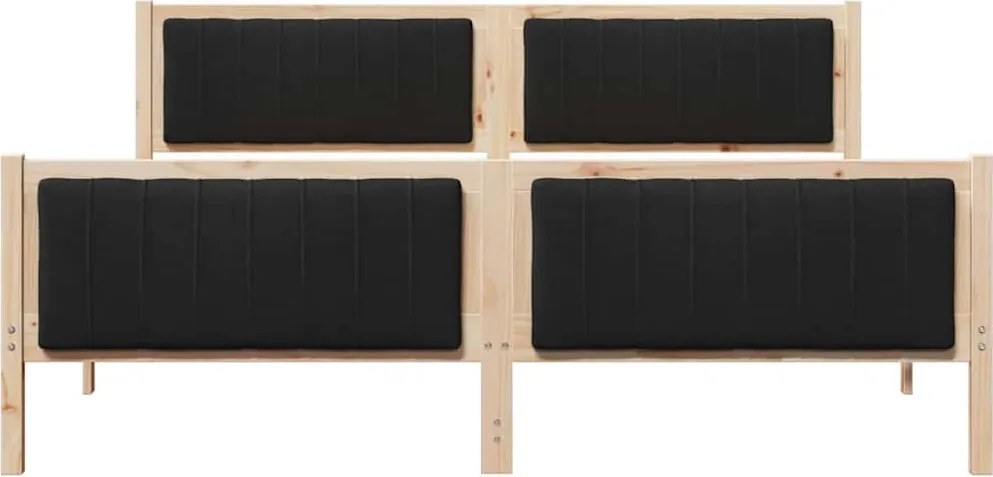 Rám postele Hnědo-černá 180 x 200 cm Masivní borovicové dřevo 3394305