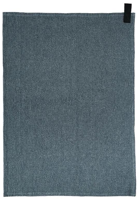 SCANquilt utěrka VAFLE DENIM modrobílá 50 x 70 cm
