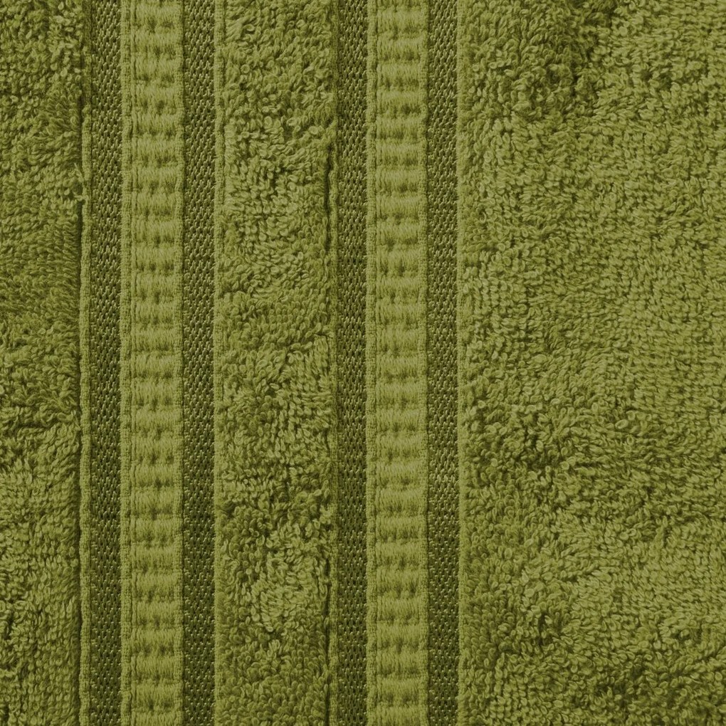 SADA BAMBUSOVÝCH RUČNÍKŮ MILA4 3KS 70X140 CM OLIVOVÁ