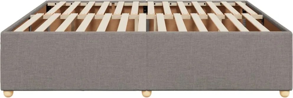 Rám postele bez matrace taupe 180 x 200 cm textil 3284754