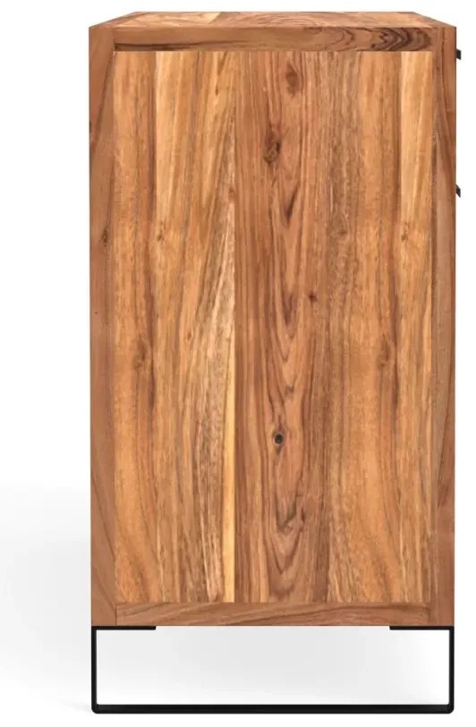 furniture-nabytek.cz - Masivní příborník Sidora z akácie, lakovaný, hnědý – 160×45×84 cm