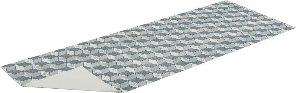 Livarno® Běhoun, 65 x 180 cm (3D mramorová kostka, makové semínko)