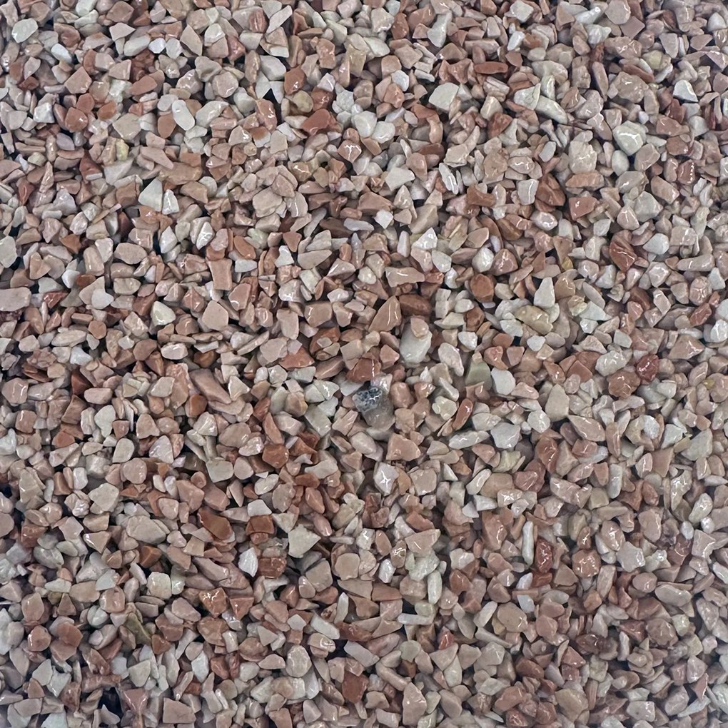 Báča Beton Marmolit na podlahu Rosa Corallo Frakce: Jemná (0,7 – 1,8 mm), vydatnost setu 1,8 m², Doporučené použití v: exteriéru - dvousložkový polyuretan