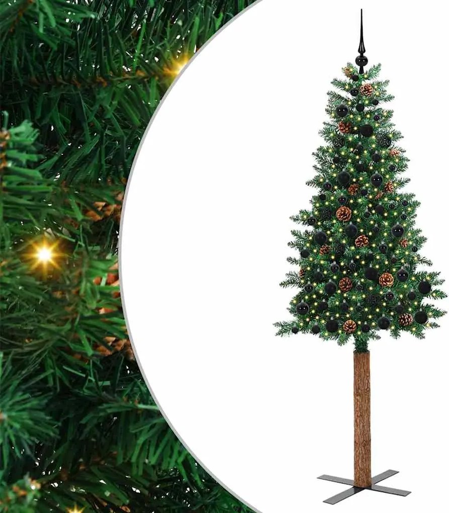 Úzký vánoční stromeček Zelená 210 cm 3394878