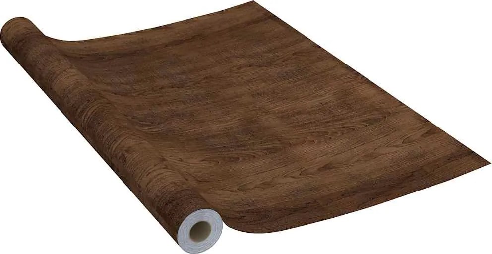 Samolepící tapety na dveře 2 ks tmavý dub 210 x 90 cm PVC 146112