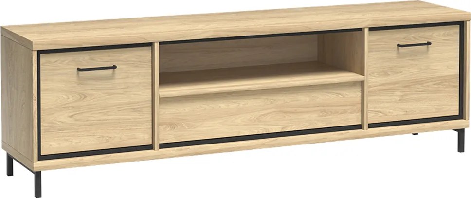 Obývací stěna MEDIOLAN | sestava D | 273,2 cm | 3 díly | natural hikora