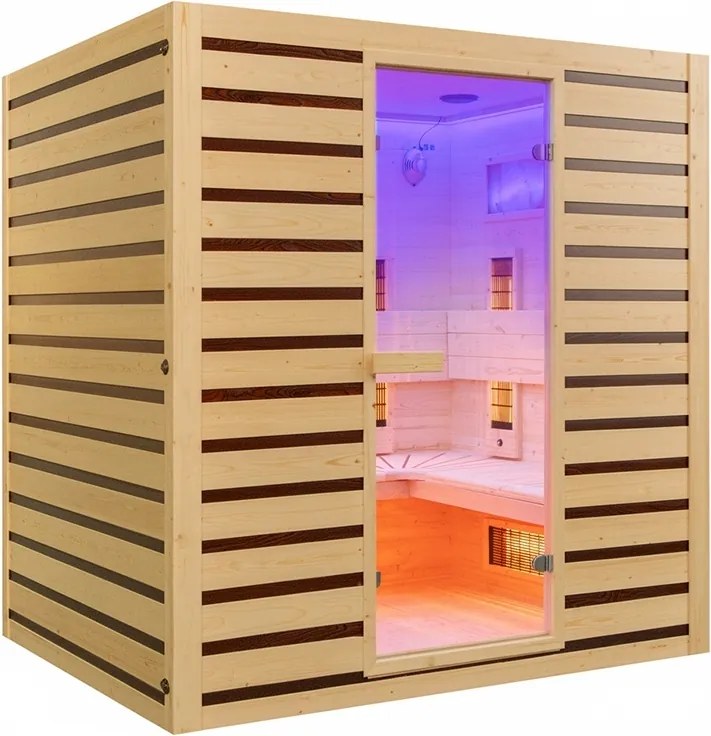 BPS-koupelny Infrasauna Relax HYD-6714 180x150, 3-4 osoby