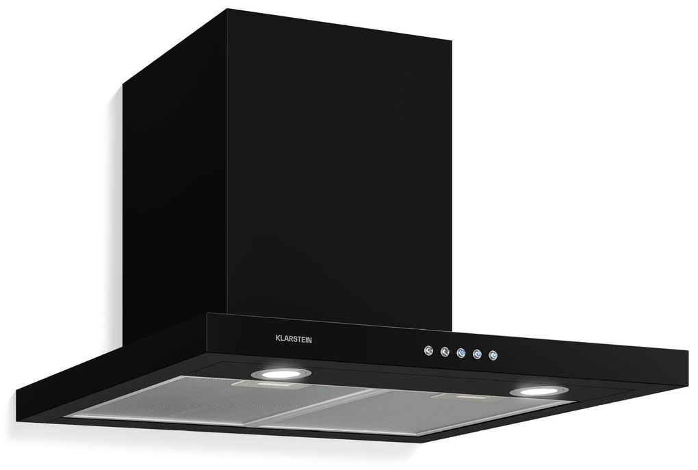 Klarstein Limelight, digestoř, 60 cm, nástěnná, 639 m³/h, černá