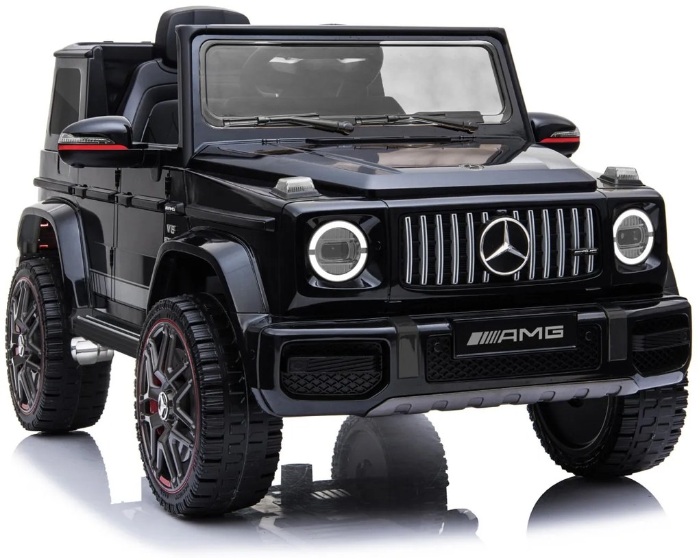 Dětské elektrické autíčko s dálkovým ovládáním BestBerg BBCC-60B – Mercedes-Benz AMG G63 / nosnost 25 kg / Li-Ion baterie / černá